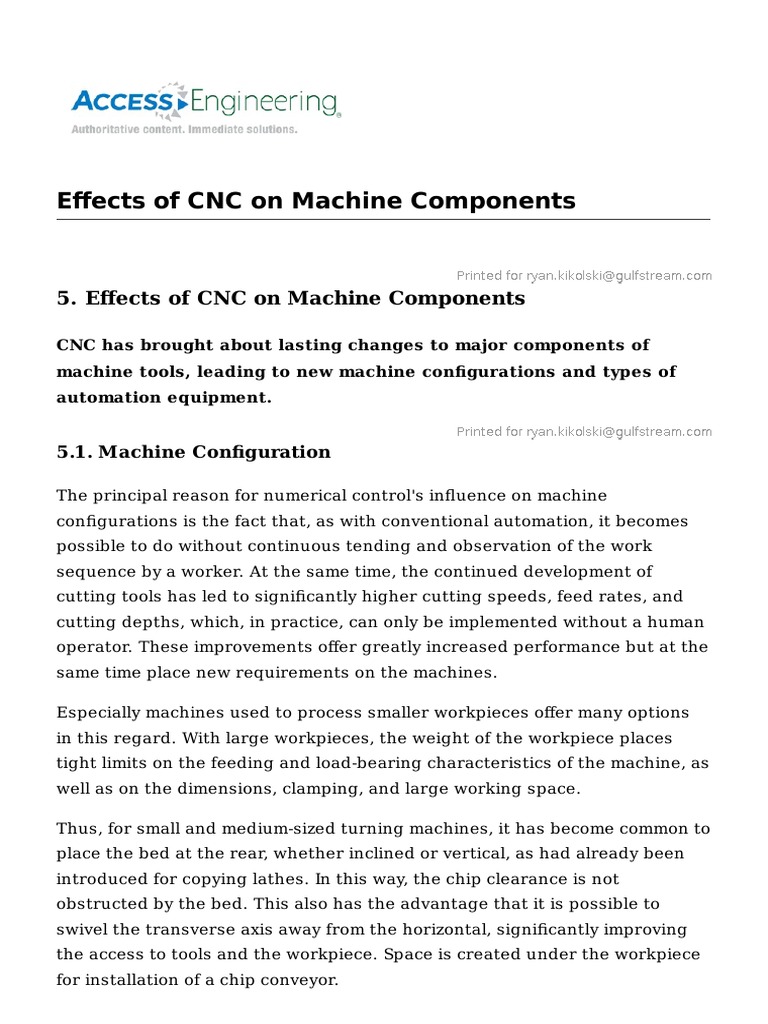 Effects of CNC On Machine | PDF | Transmission (Mechanics) | Numerical ...