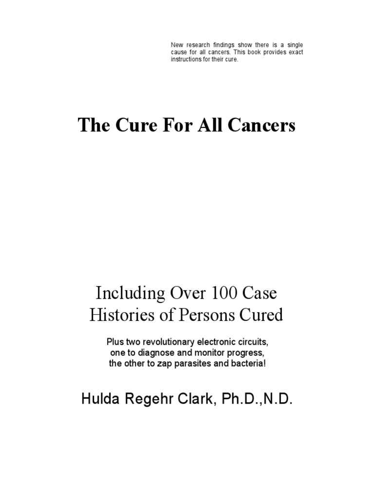 The Cure For All Cancers | PDF | Cancer | Wellness