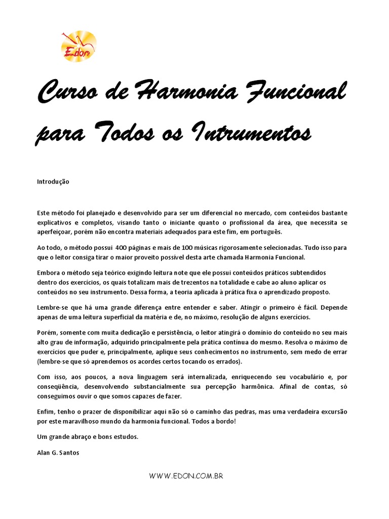 Harmonia Funcional | PDF