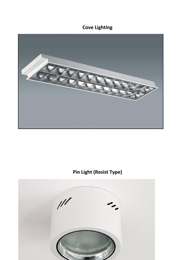 Cove Lighting: Pin & Spotlight Types | PDF