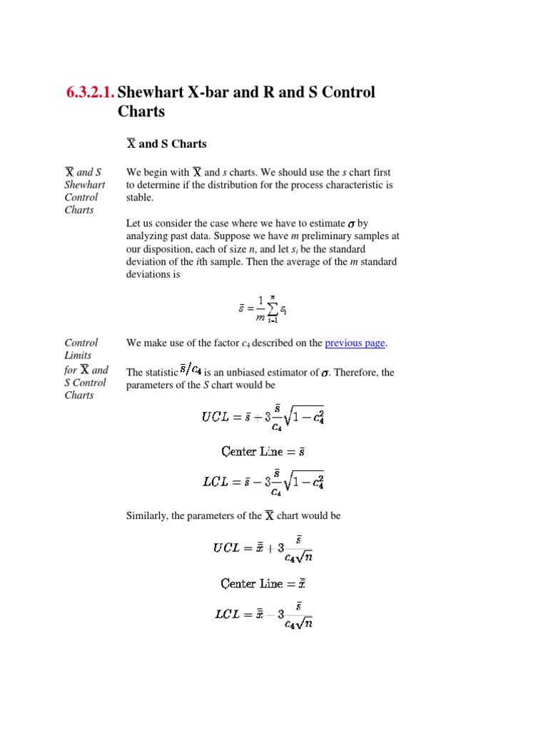 Table Used in Control Chart | PDF | Estimator | Standard Deviation