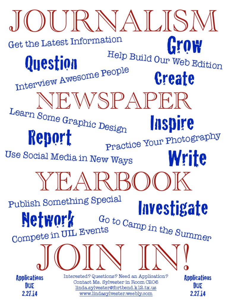 Join the Journalism Yearbook Team | PDF | Career & Growth | Business