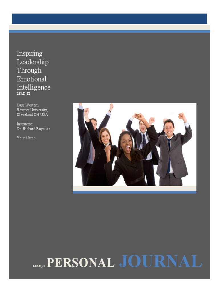 LEAD - EI Personal Journal Template | PDF | Leadership | Self