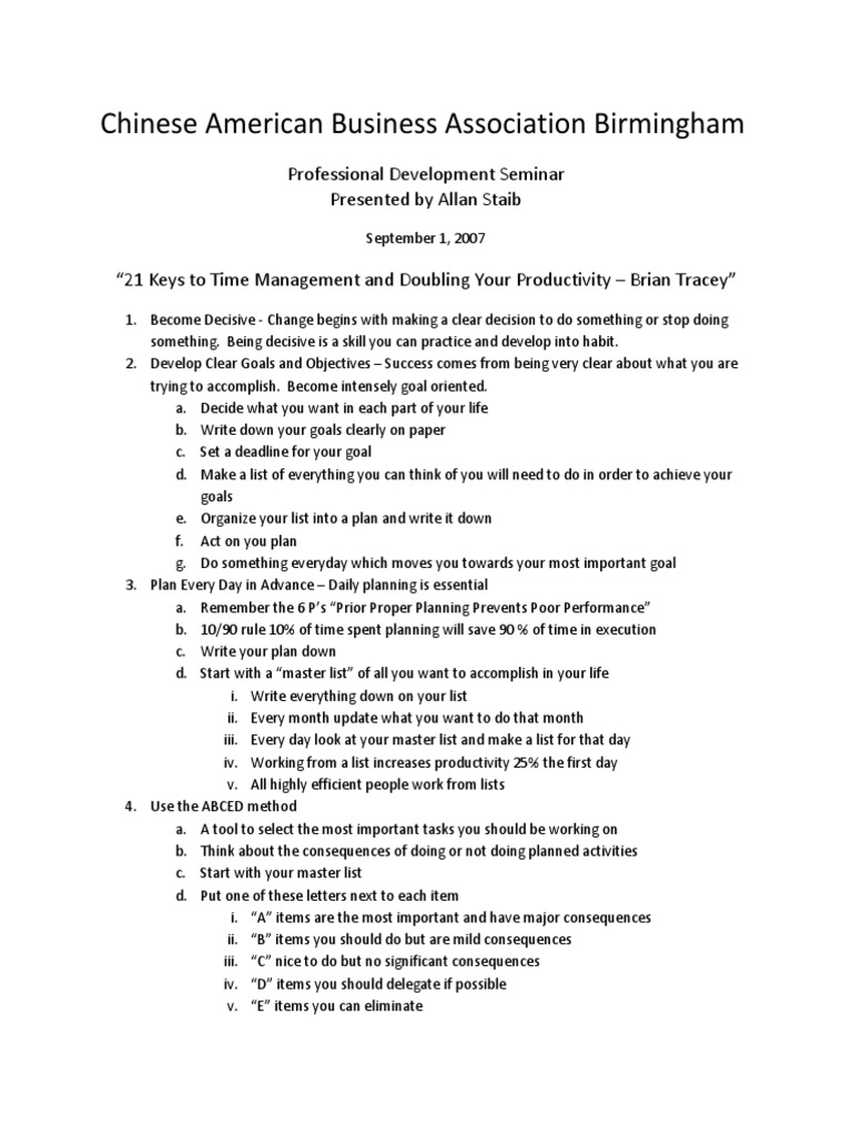 21 Great Ways To Manage Your Time and Double Your Productivity | PDF ...