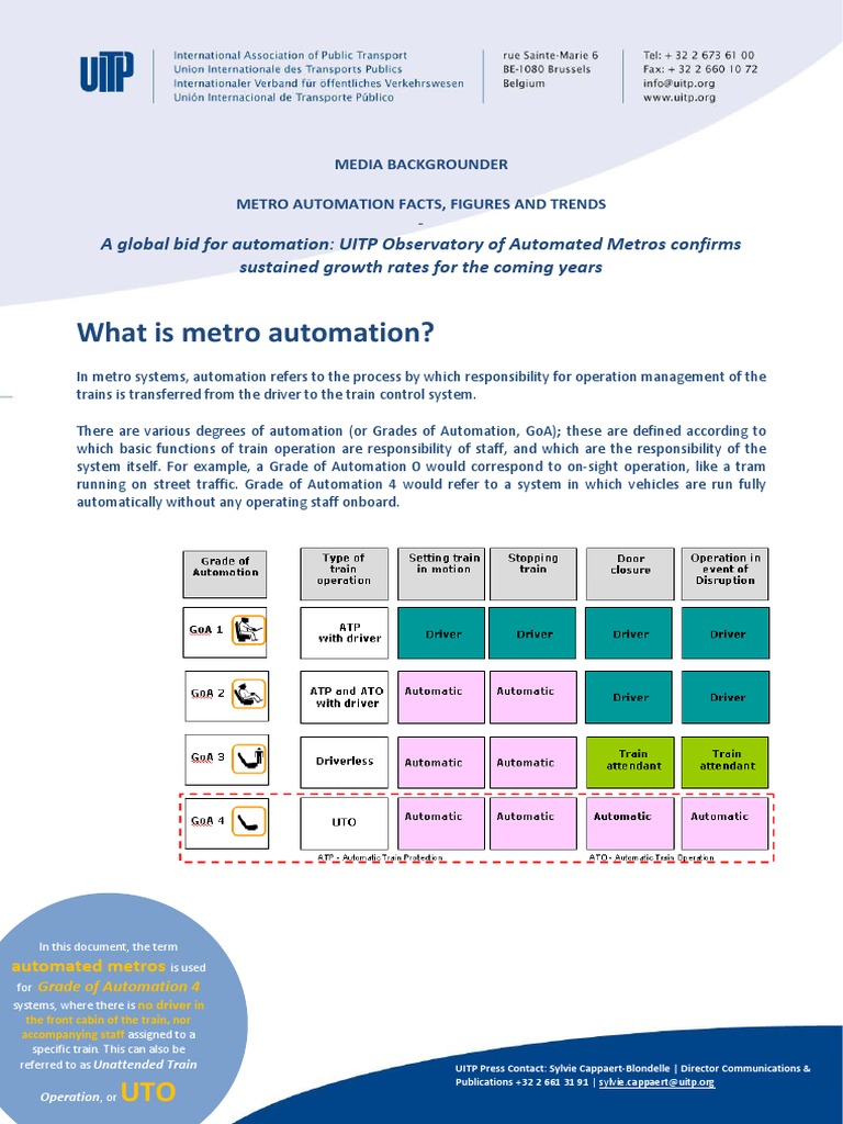 Automated Metros Atlas General Public 2012 | PDF | Rapid Transit ...
