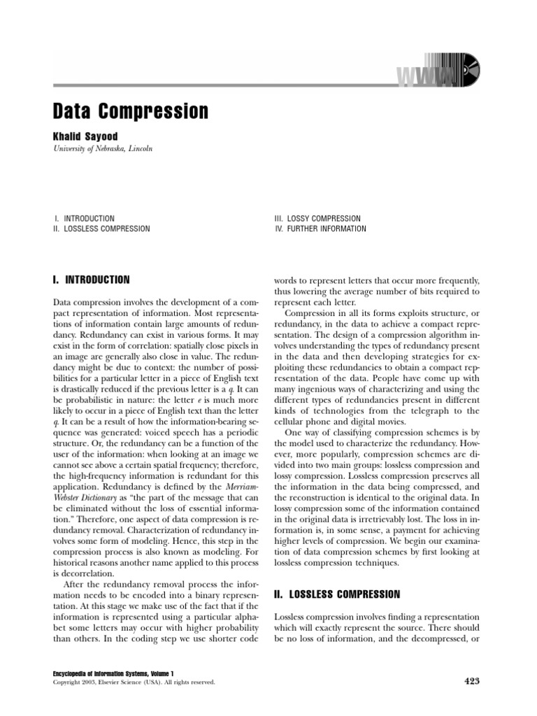 Sayood DataCompression | Download Free PDF | Data Compression | Code