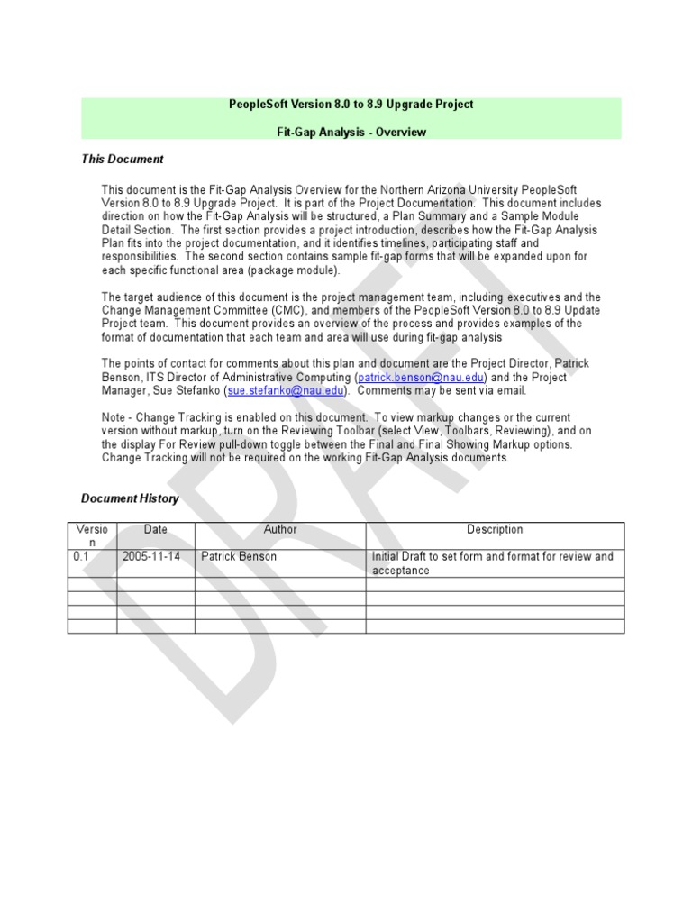 Fit-Gap Analysis - Overview | Business Process | Information Science