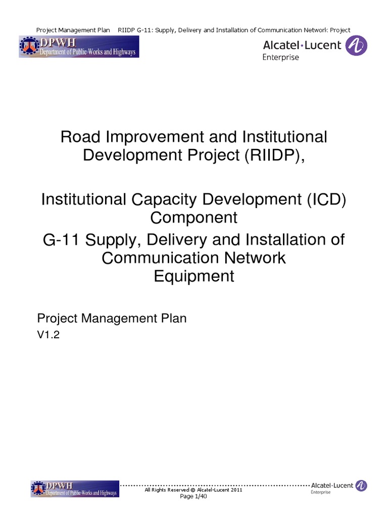 DPWH | PDF | Risk Management | Project Management