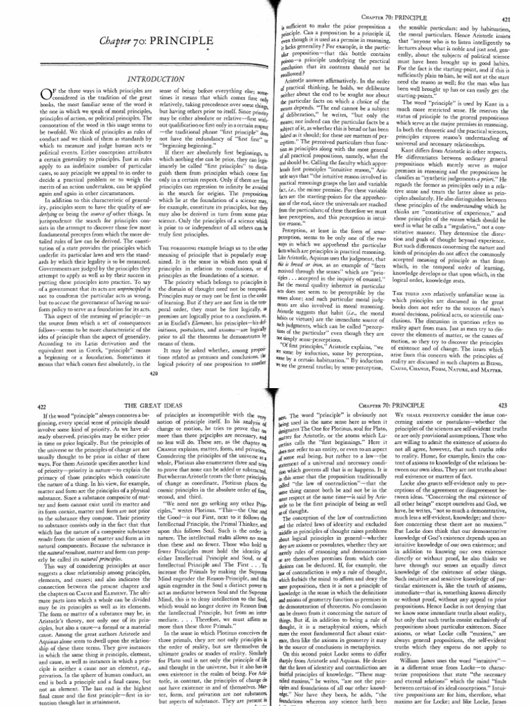 Principle | PDF | Axiom | Reason