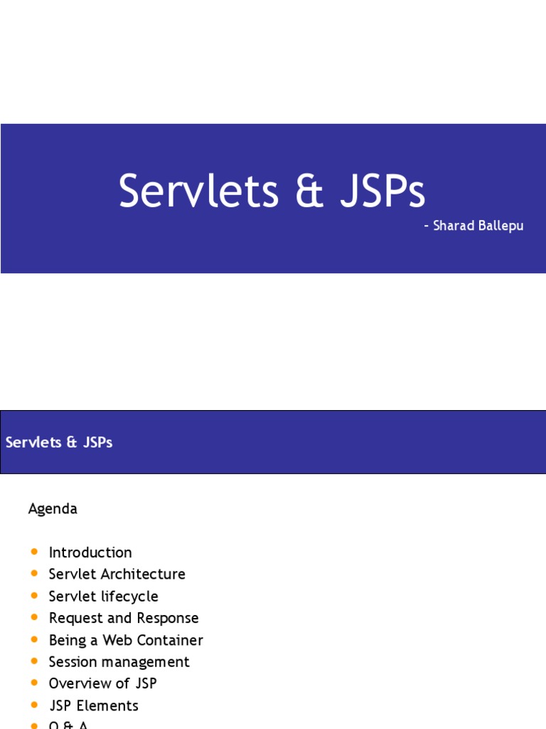 Servlets in Java | PDF | Java Servlet | Java Server Pages