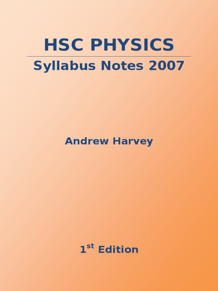 HSC Physics Notes Online | PDF | Significant Figures | Measurement