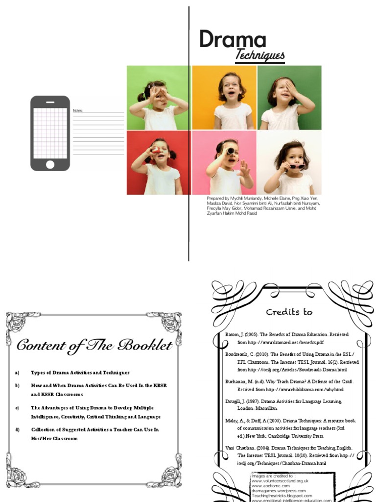 Booklet Children Drama | PDF | Creativity | Constructivism (Philosophy ...