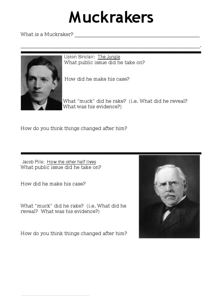 What Is A Muckraker? . | PDF | Muckraker | Psychology