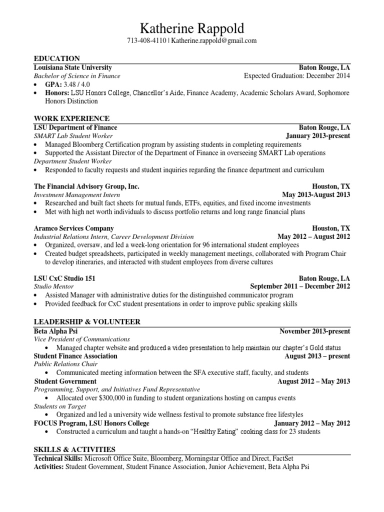 Katherine Rappold Resume | PDF | Teaching And Learning | Further Education