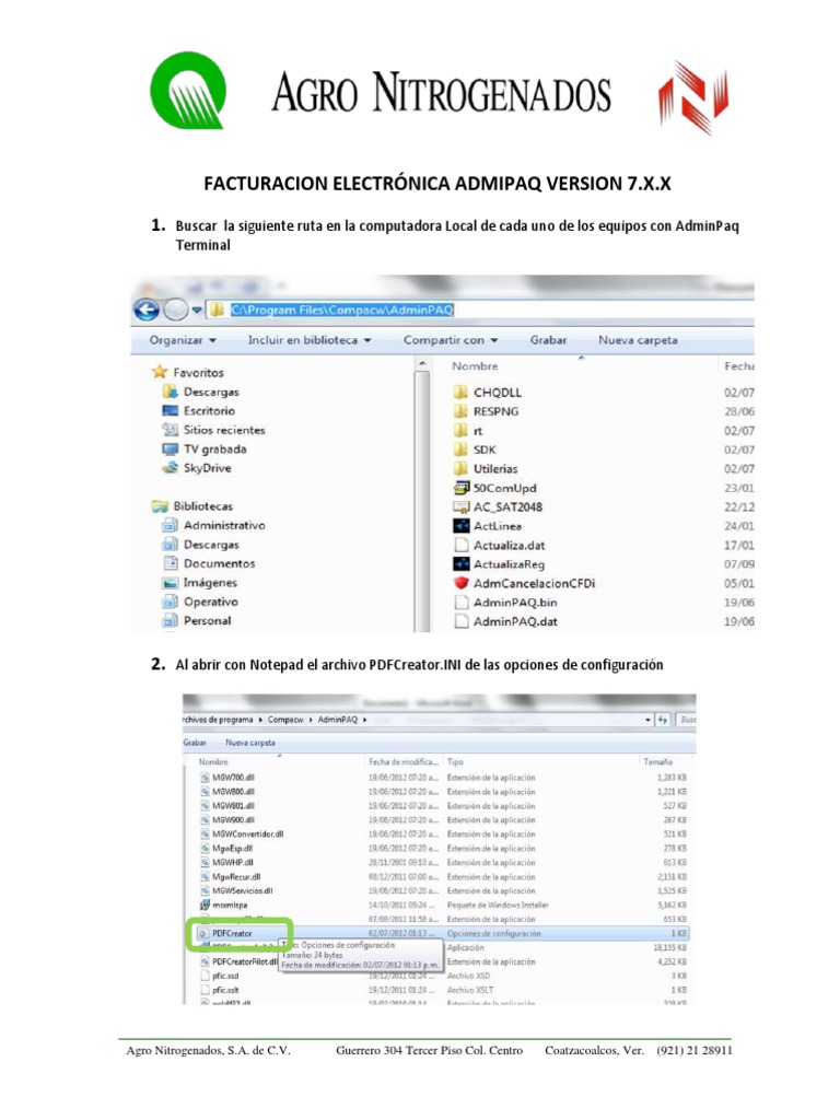 Configuracion Adminpaq y PDF Creator | PDF | Informática