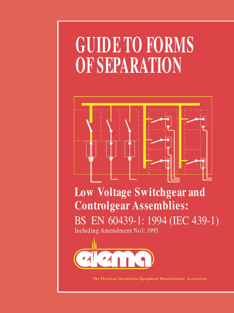 BS EN 60439-1 (Forms of Separation) | PDF