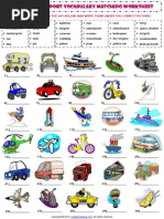 Transport Vocabulary Word Wall | PDF