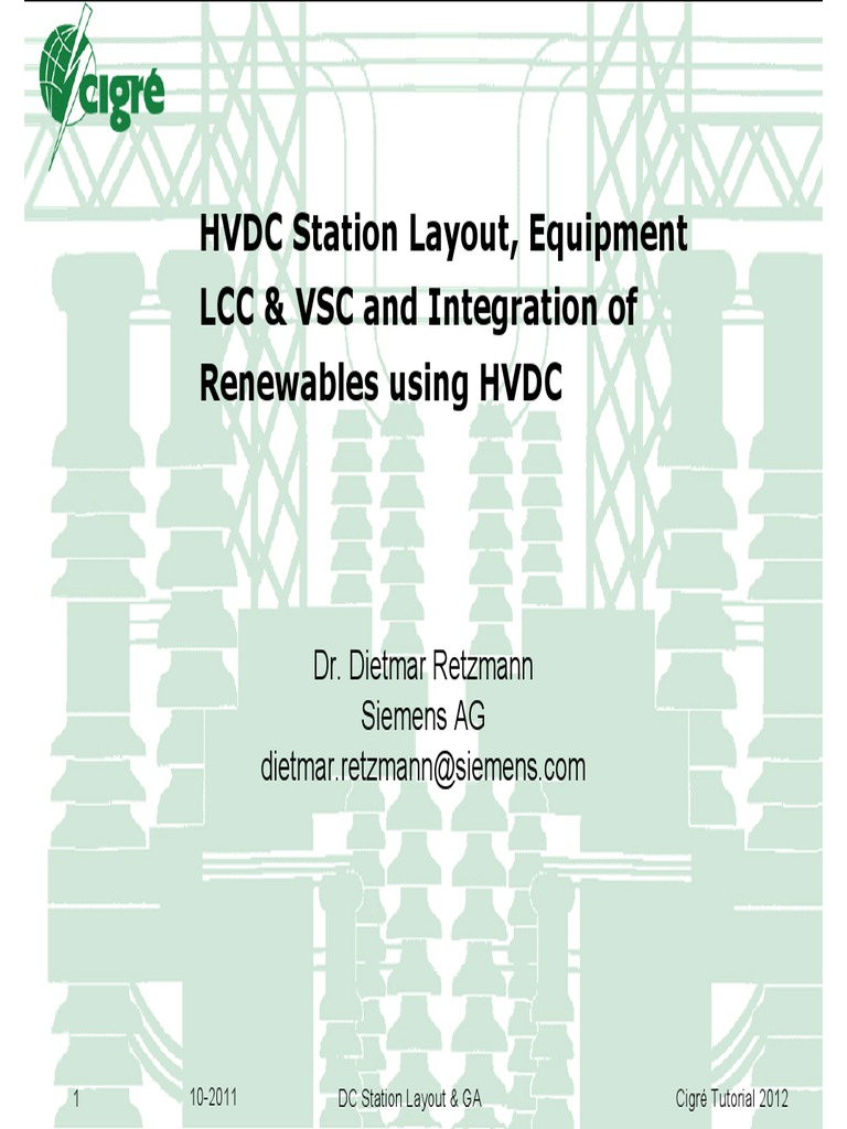 Cigre AUS 2011 HVDC & GridAccess Tutorial | PDF | High Voltage Direct ...