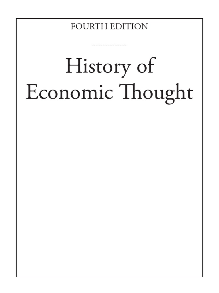 Overview of Economic Thought History | PDF