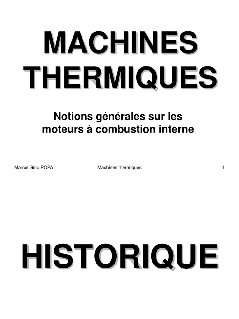 Machines+Thermiques+II+ +generalites | PDF | Pièces de véhicule ...