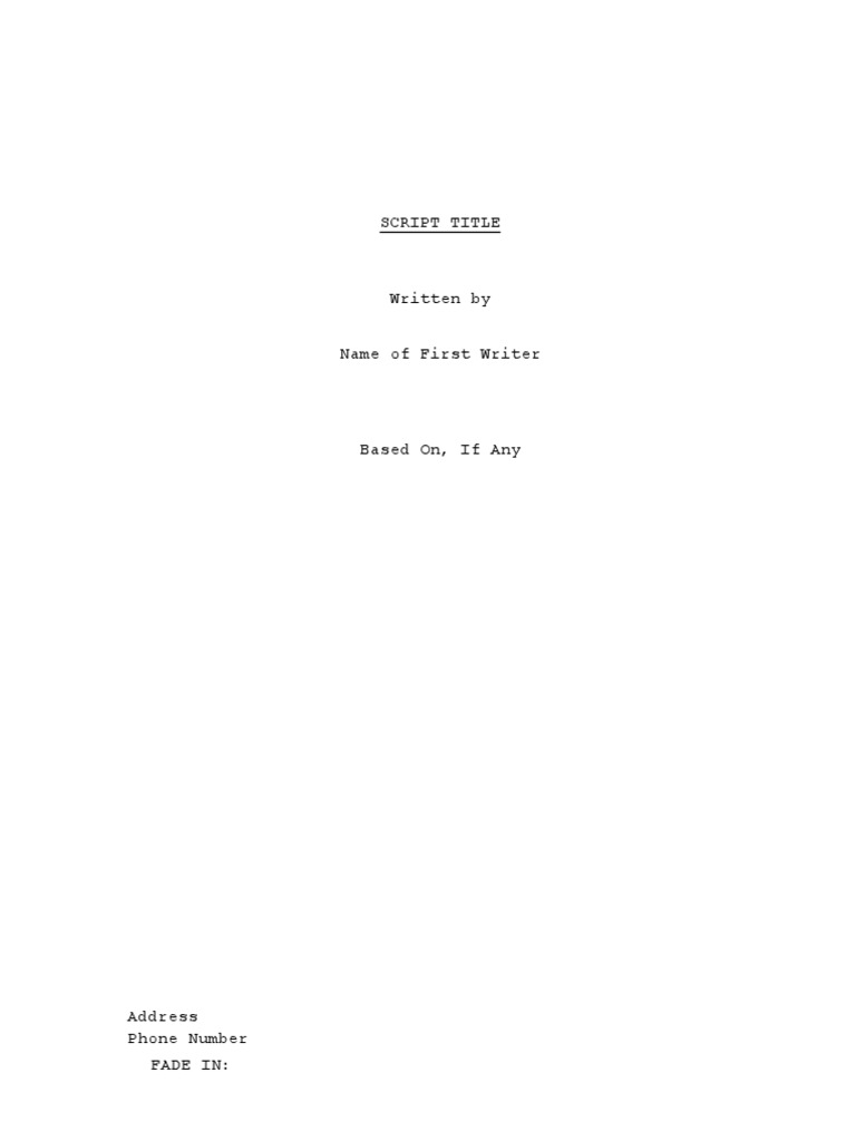 Script | PDF | Leisure | Violence
