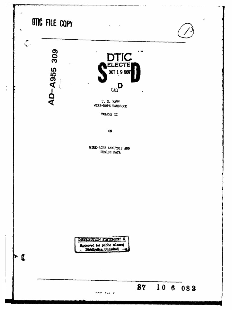 U.S. Navy Wire Rope Handbook Vol 2 | PDF | Fracture | Fatigue (Material)