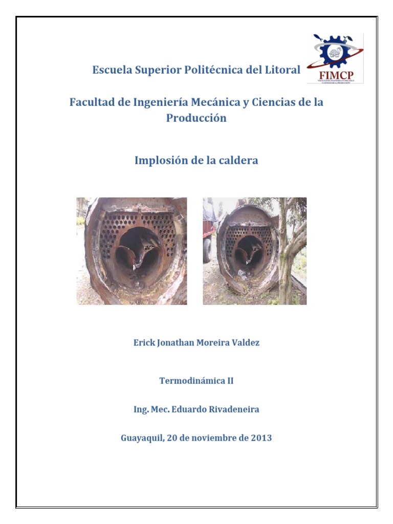 Causas y Prevención de Implosiones en Calderas | PDF | Caldera | Combustión