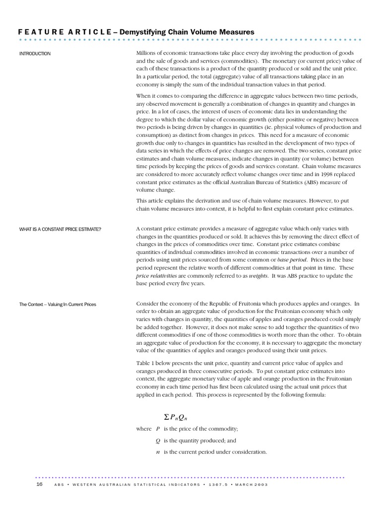 Feature Article - Demystifying Chain Volume Measures: Base Period ...