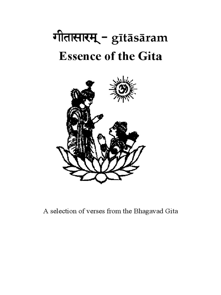 Gita Gita Gita Gitasarm! Sarm! Sarm! Sarm! - Gétäsäram | PDF | Bhagavad ...