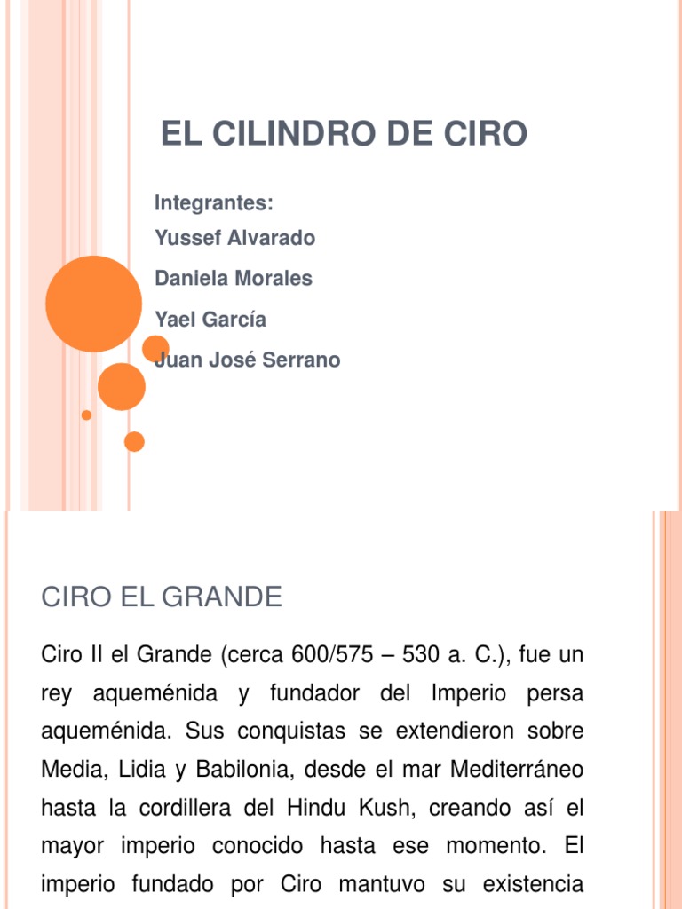 El Cilindro de Ciro | PDF | Ciro el Grande | Viajes por Europa