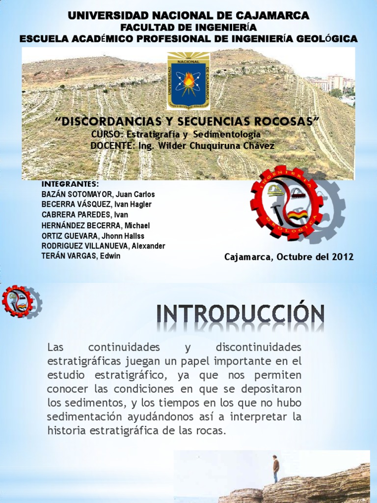 Discordancias y Secuencias Rocosas | PDF | Estrato | Cuenca Sedimentaria