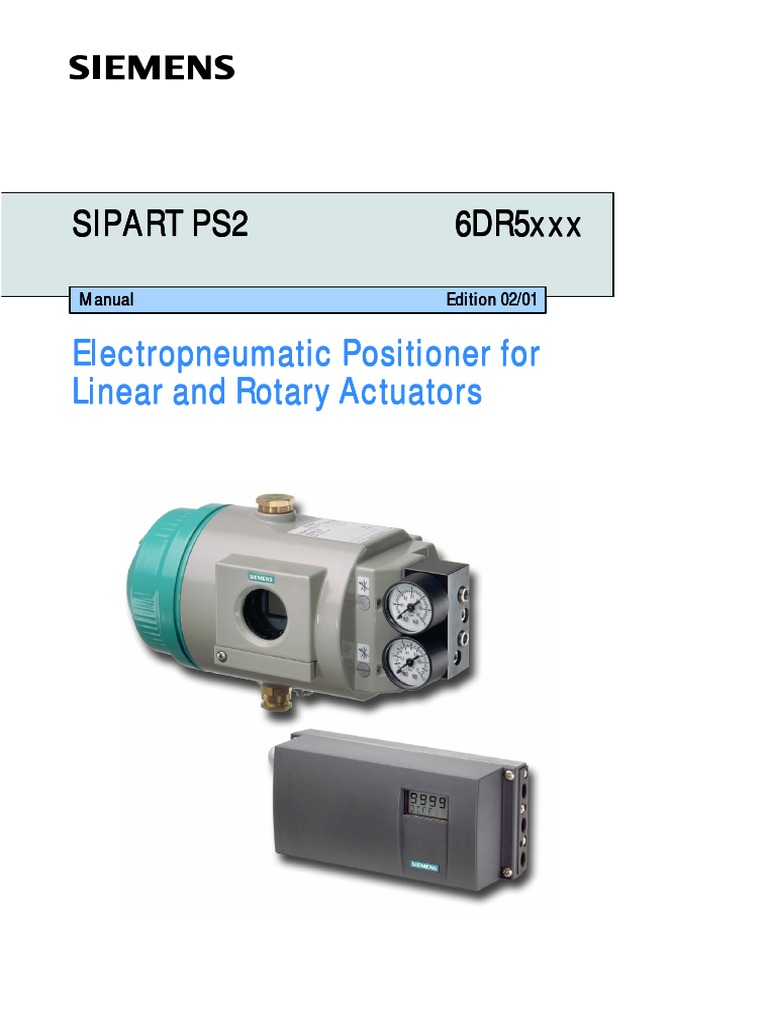 Posicionador SIPART PS2 | PDF | Actuator | Switch