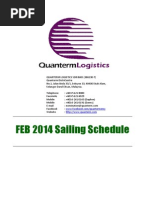 Oocl Sailing Schedule | PDF | Shipping | Freight Transport