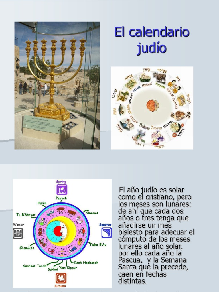 El Calendario Judio | Calendario hebreo | Shabat