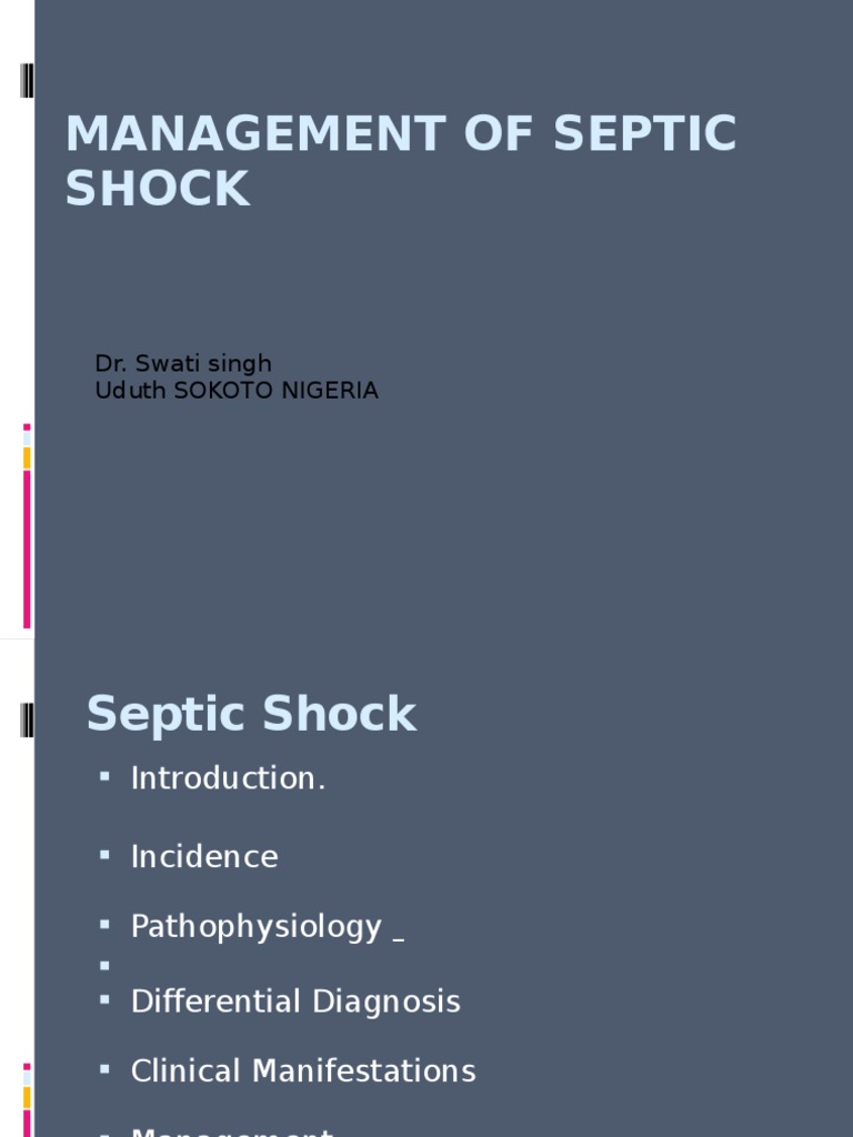 Management of Septic Shock | PDF | Shock (Circulatory) | Sepsis