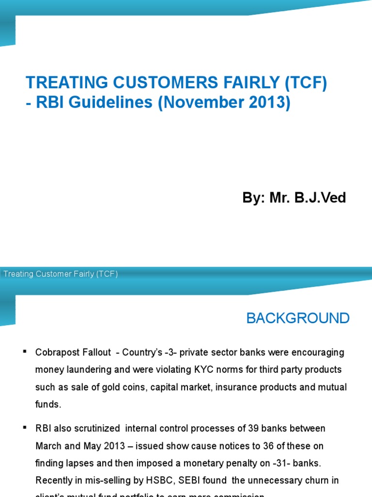 Treating Customers Fairly | PDF