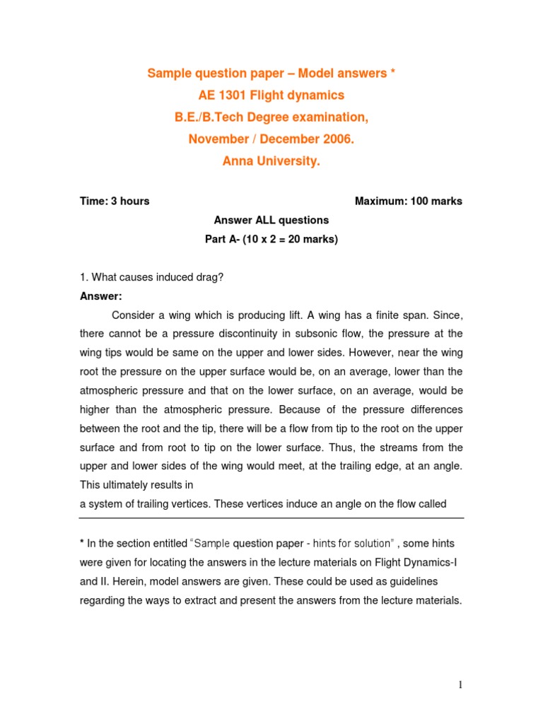 Ad-Ii - Sample Question Paperand Model Answers | PDF