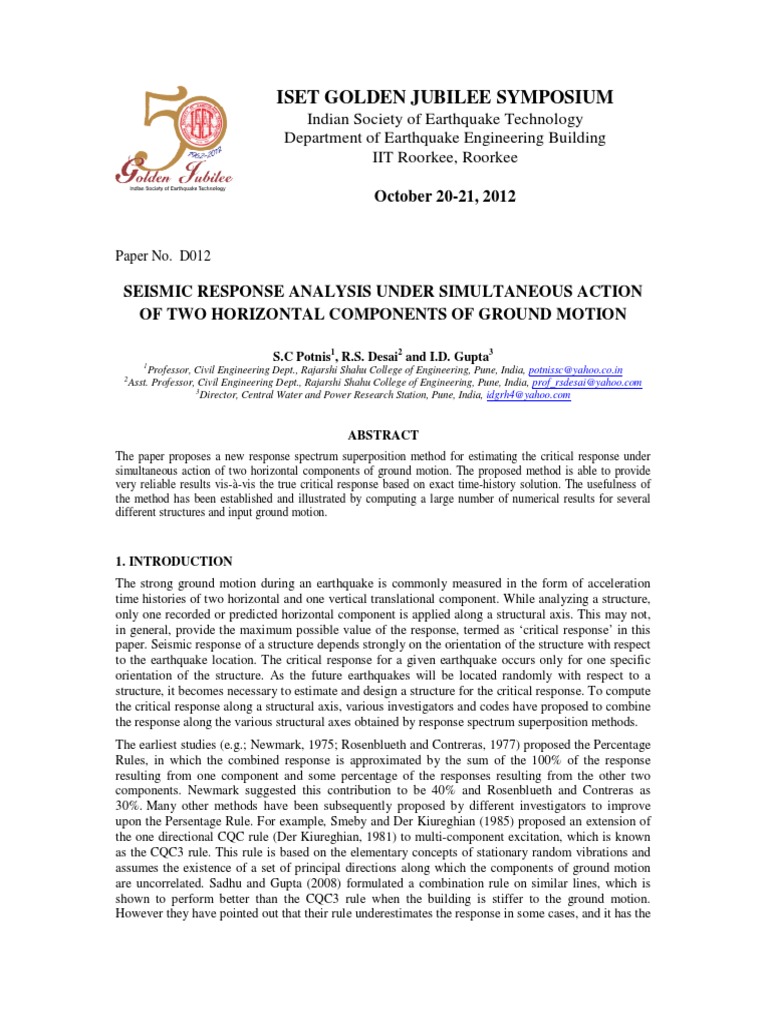 Seismic Orthogonal Effect | Download Free PDF | Spectral Density ...