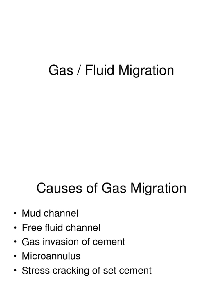 Gas Migration | PDF | Pressure | Gases
