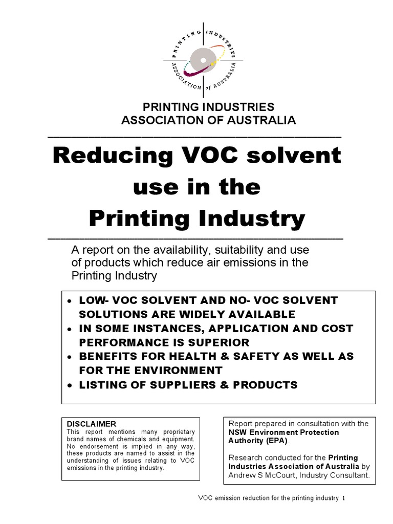 Voc Report - Members | PDF | Volatile Organic Compound | Chemical ...