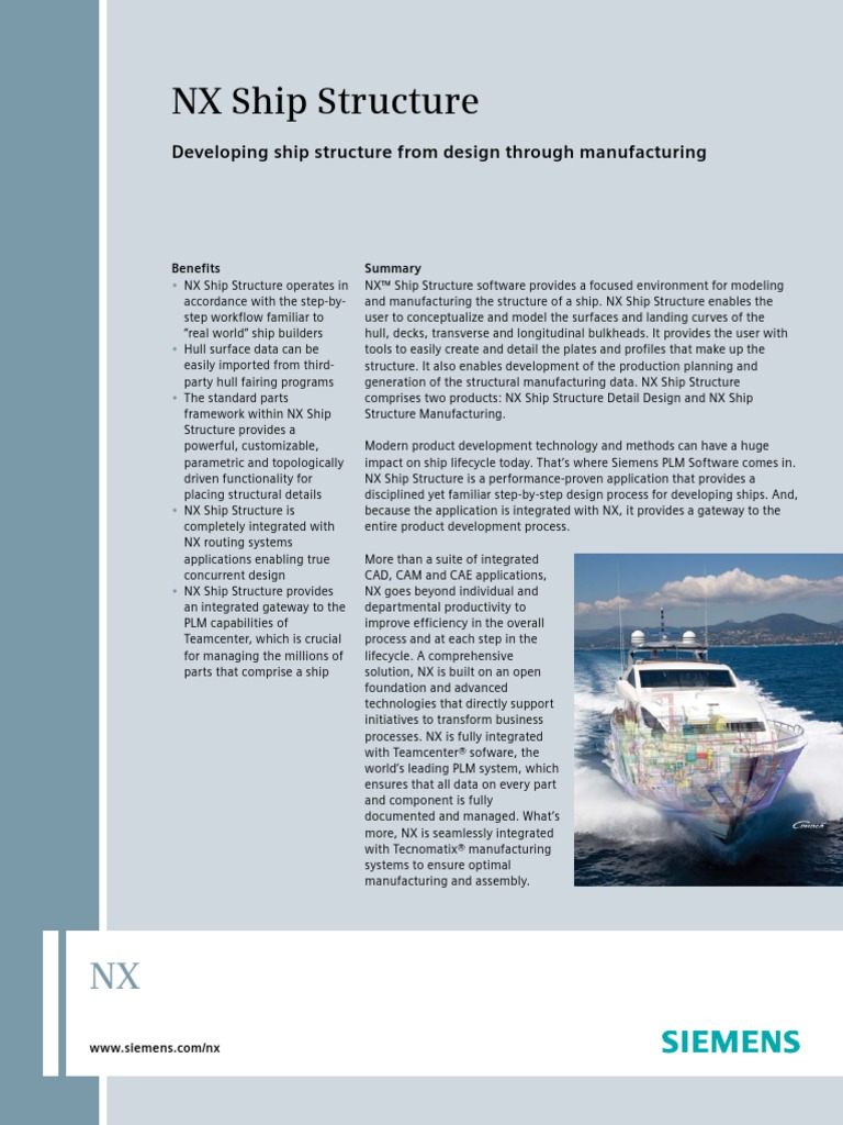 Siemens NX Ship Structure | PDF | Product Lifecycle | Engineering