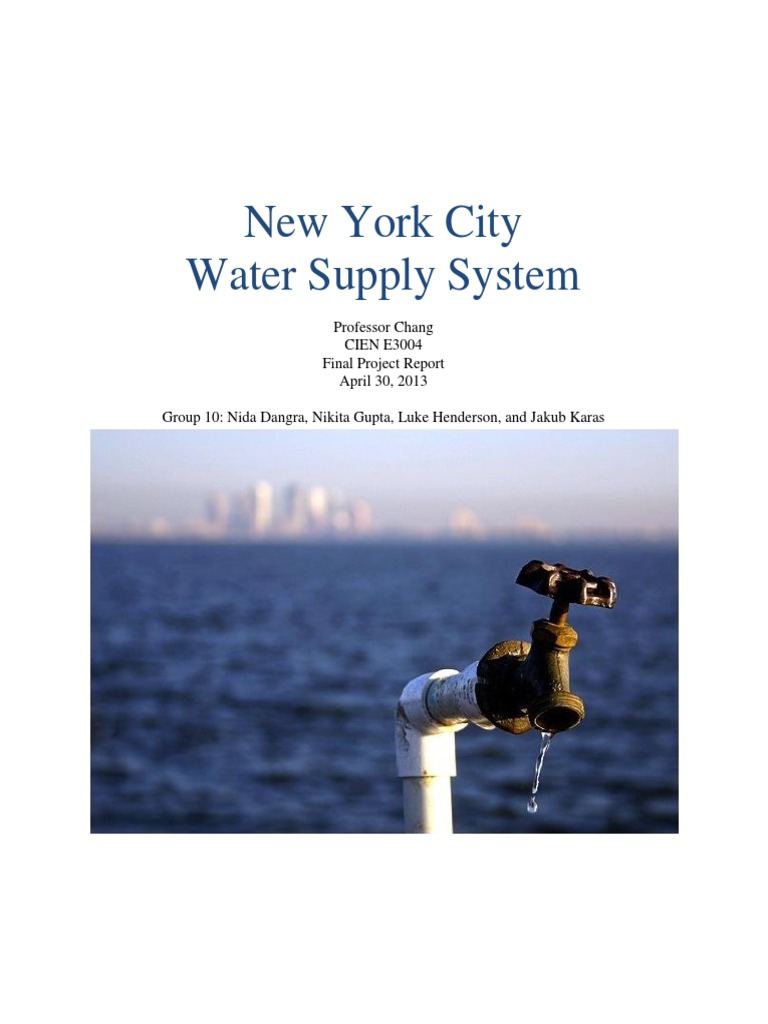 New York City Water Supply System | PDF | Water Supply Network | Water ...