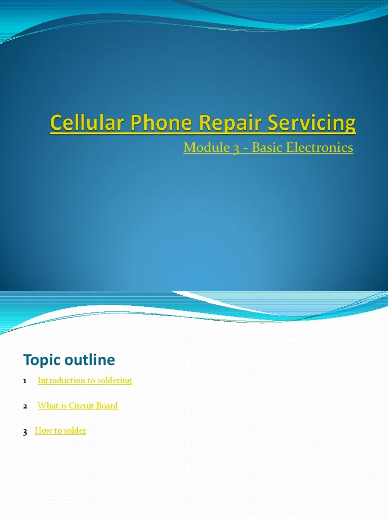 CPRS Module 3 - Basic Electronics | PDF | Switch | Electronic Circuits