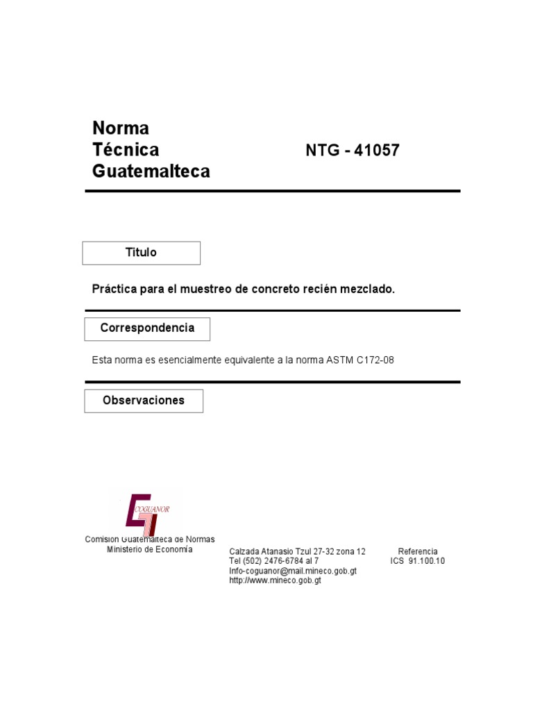 Astm C 172 Pdf , Procedure Checklist ASTM C 172 Sampling Freshly Mixed ...
