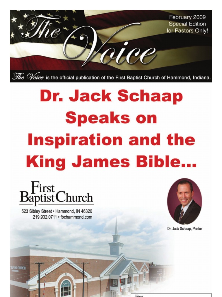 Jack Schaap's Beliefs on the KJV Bible | PDF | King James Version | Bible