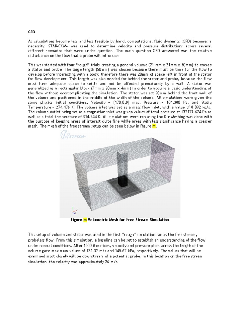 CFD Report | Fluid Dynamics | Computational Fluid Dynamics