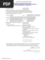 Official BSNL Landline Closure Form | PDF | Landline | Prepaid Mobile Phone