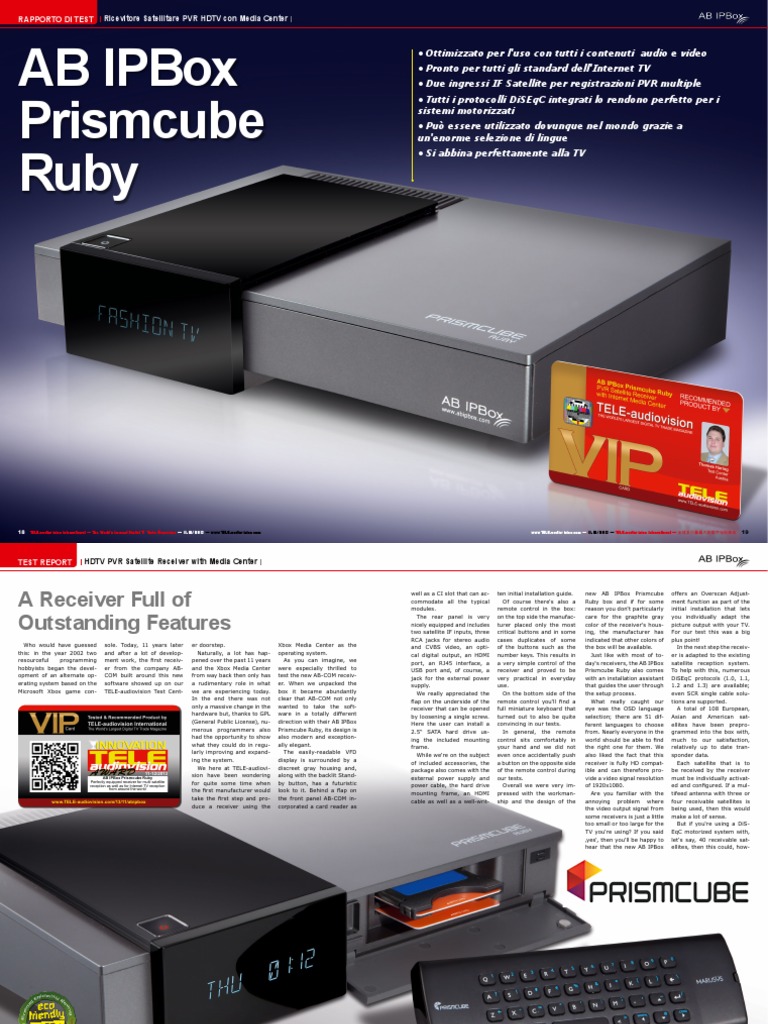 Abipbox | PDF | Digital Video Recorder | Television