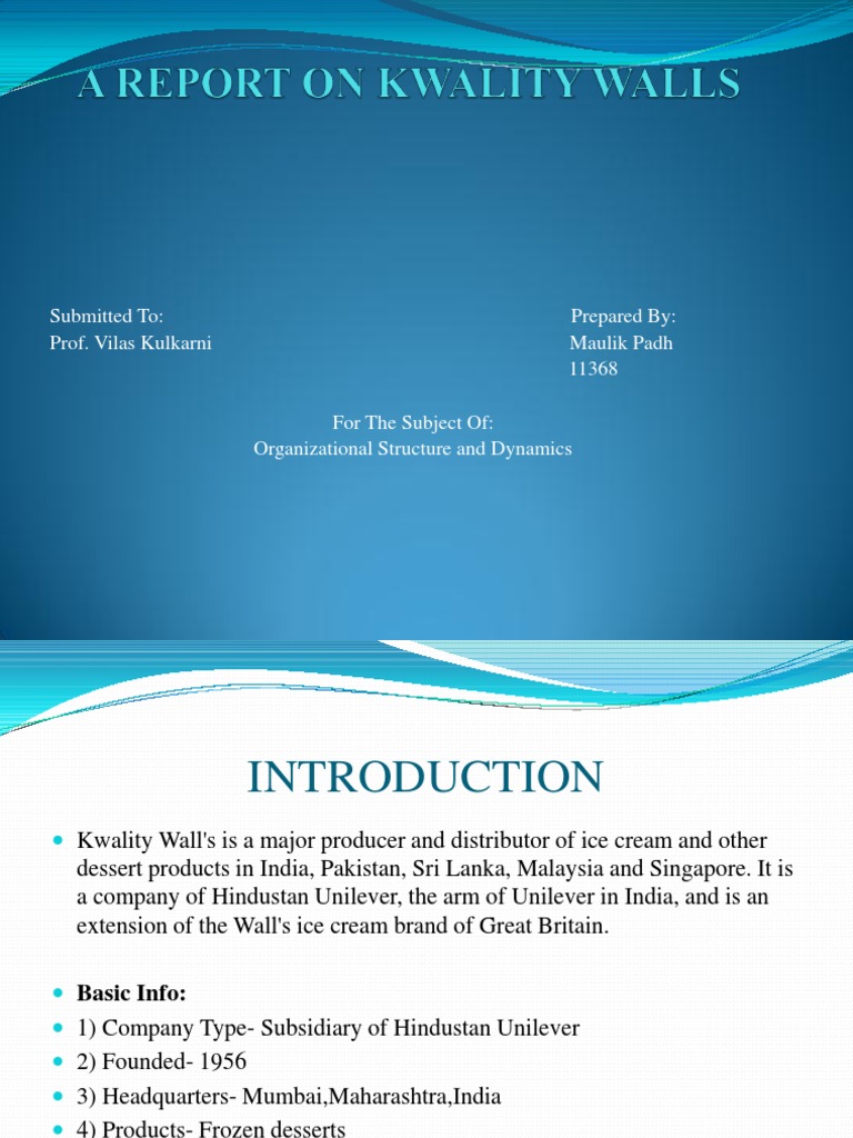 Kwality Walls in India | PDF | Fruit Preserves | Chocolate