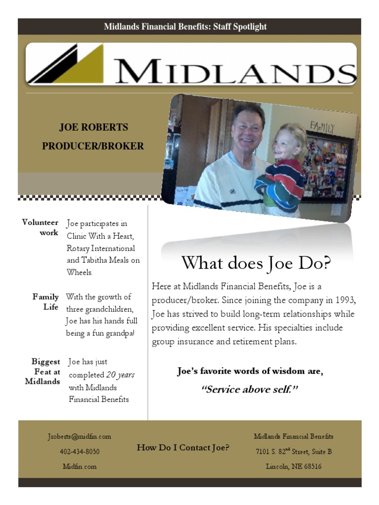 What Does Joe Do?: Joe Roberts Producer/Broker | PDF